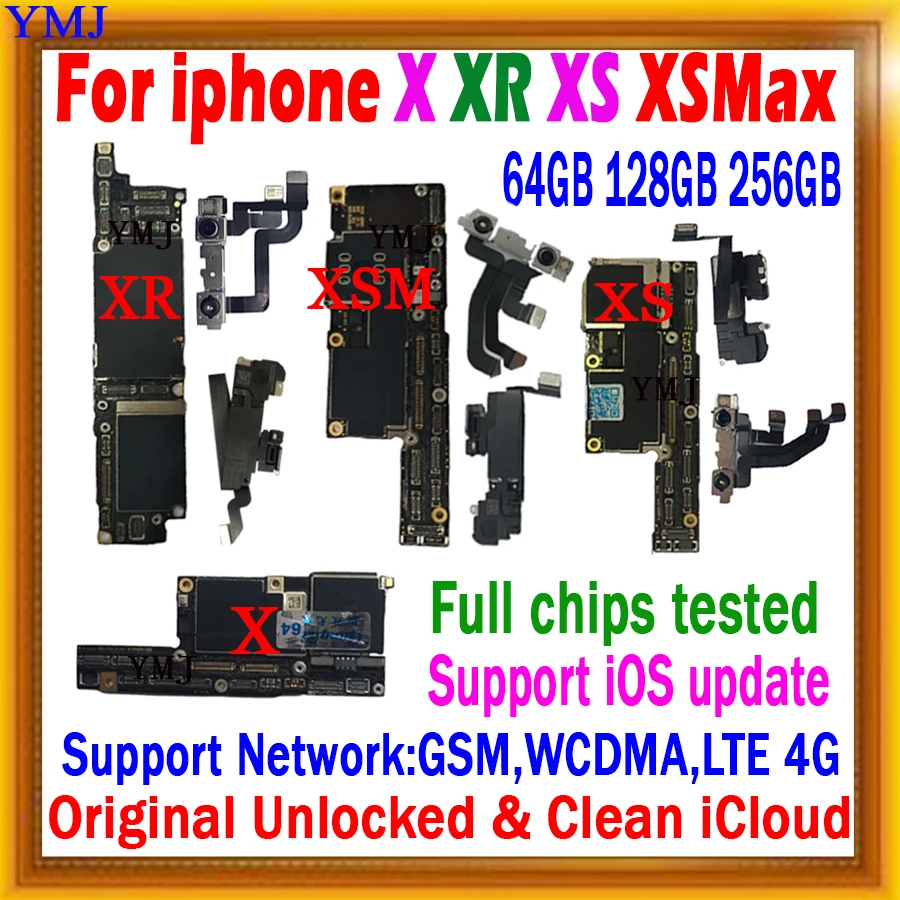 Free-Shipping-Original-Mainboard-For-iPhone-X-XS-XR-XS-Max-Motherboard ...