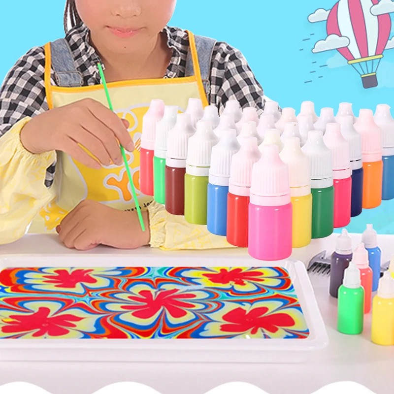 Marble-Painting-Kit-For-Kids-Arts-And-Crafts-Paint-On-Water-Set-Water ...