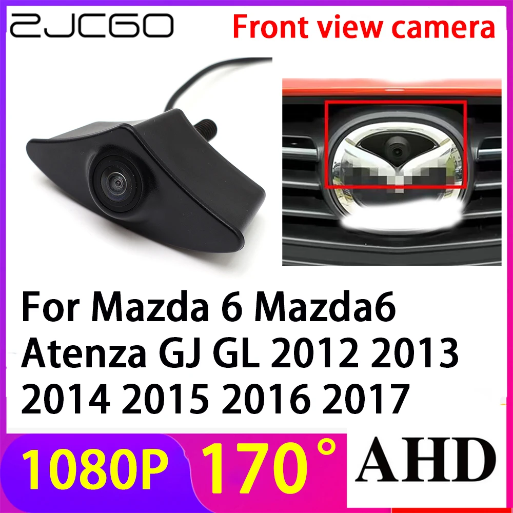 ZJCGO AHD 1080P LOGO Car Parking Front View Camera Waterproof for Mazda ...