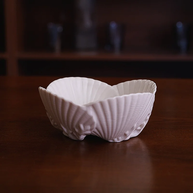 European-embossed-sea-shell-coral-shaped-ceramic-bowl-Creative-food ...