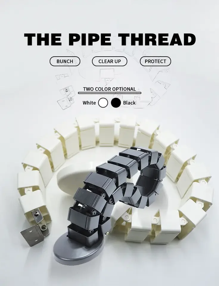 150CM-Under-Desk-Cable-Tray-Wire-Management-Workstation-Snake-Cable ...