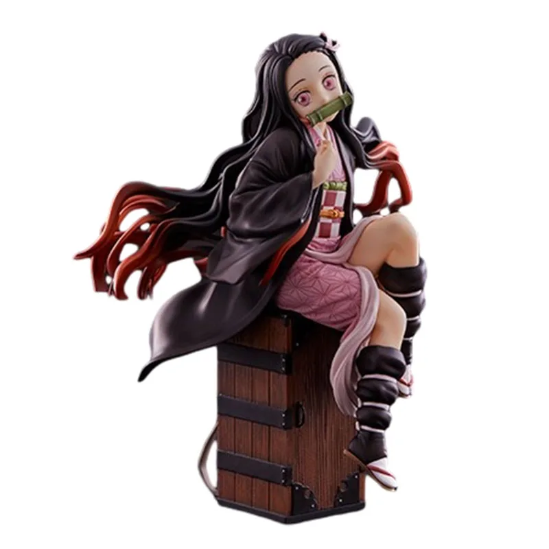 15CM-Demon-Slayer-Kamado-Nezuko-Kawii-Girl-Sitting-In-A-Box-PVC-Desktop ...