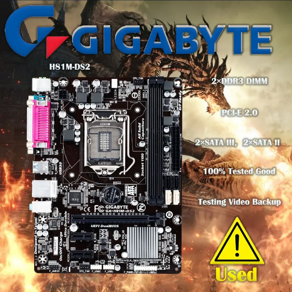 Gigabyte-placa-base-para-ordenador-de-escritorio-placa-base-de-GA-H81M ...