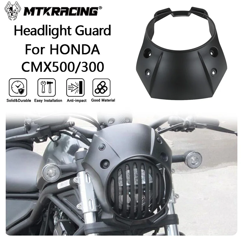 MTKRACING-Headlight-Guard-For-CMX500-300-2017-2024-REBEL-500-Front ...