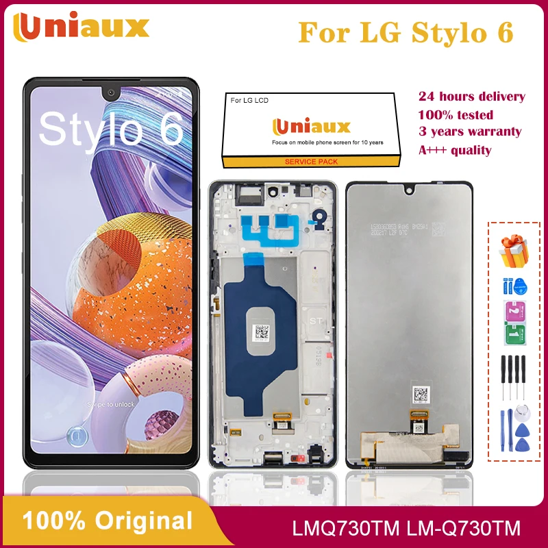 6.8" Original LCD For LG Stylo 6 LCD Display Screen For LG Q730 LM ...
