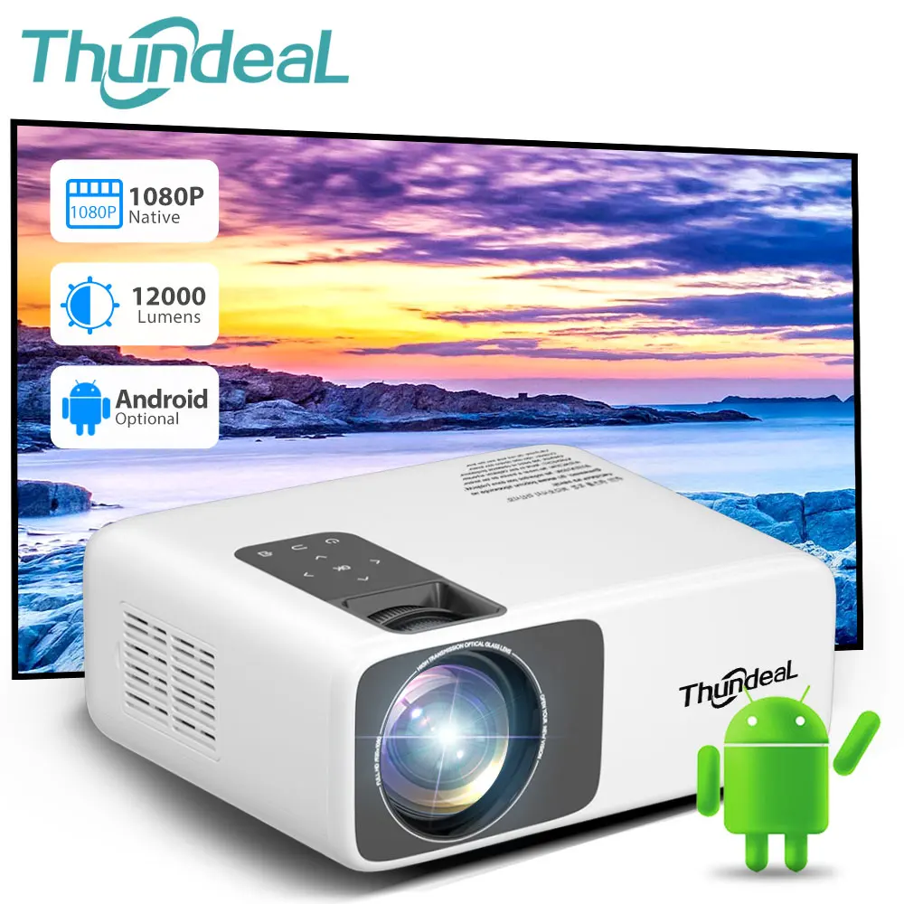 ThundeaL-Full-HD-Projector-1080P-2K-4K-Video-LED-3D-Portable-Projector ...