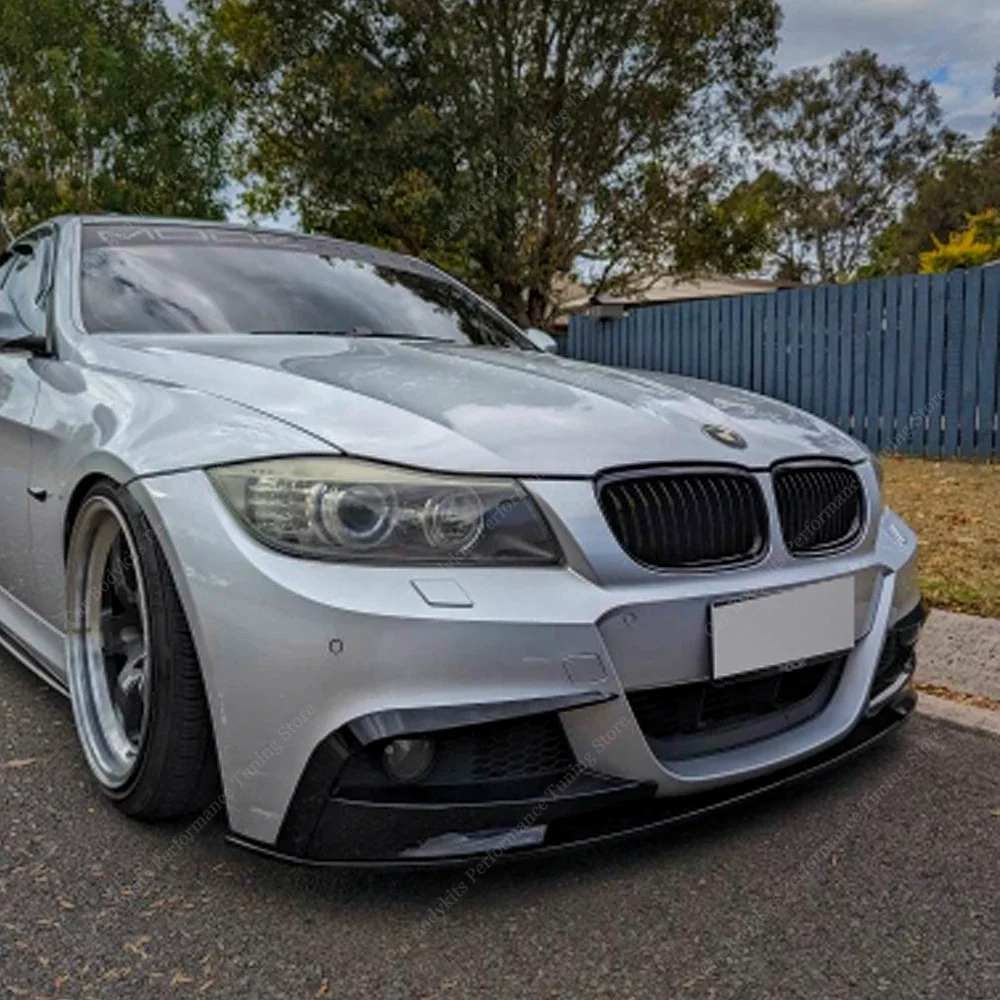 For-BMW-E90-E91-Lci-M-tech-Front-Bumper-Splitter-Lip-For-3-Series-320i ...