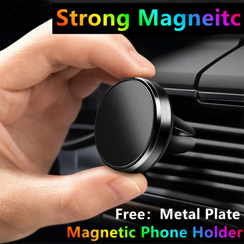 Air Vent Magnetic Car Phone Holder Magnet Smartphone Mobile Stand Cell ...