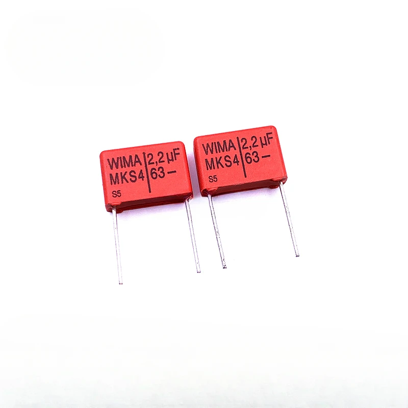 5PCS/20PCS WIMA MKS4 2.2UF 2U2 63V 63v2.2UF foil film capacitor 2200nF ...