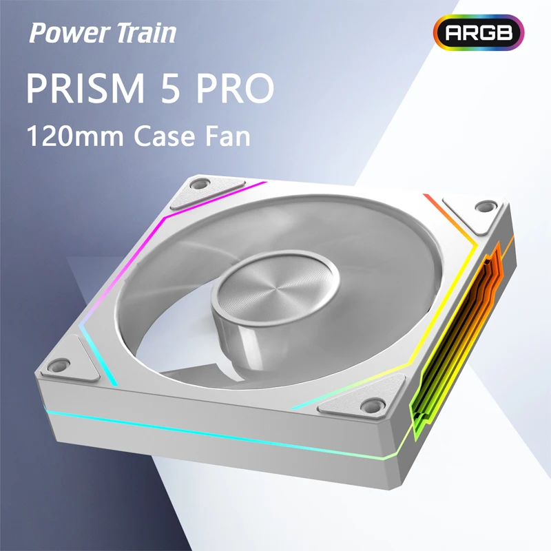 Power-train-PRISM-5-PRO-ARGB-120mm-PC-Case-Fan-Infinity-Mirror-Design ...