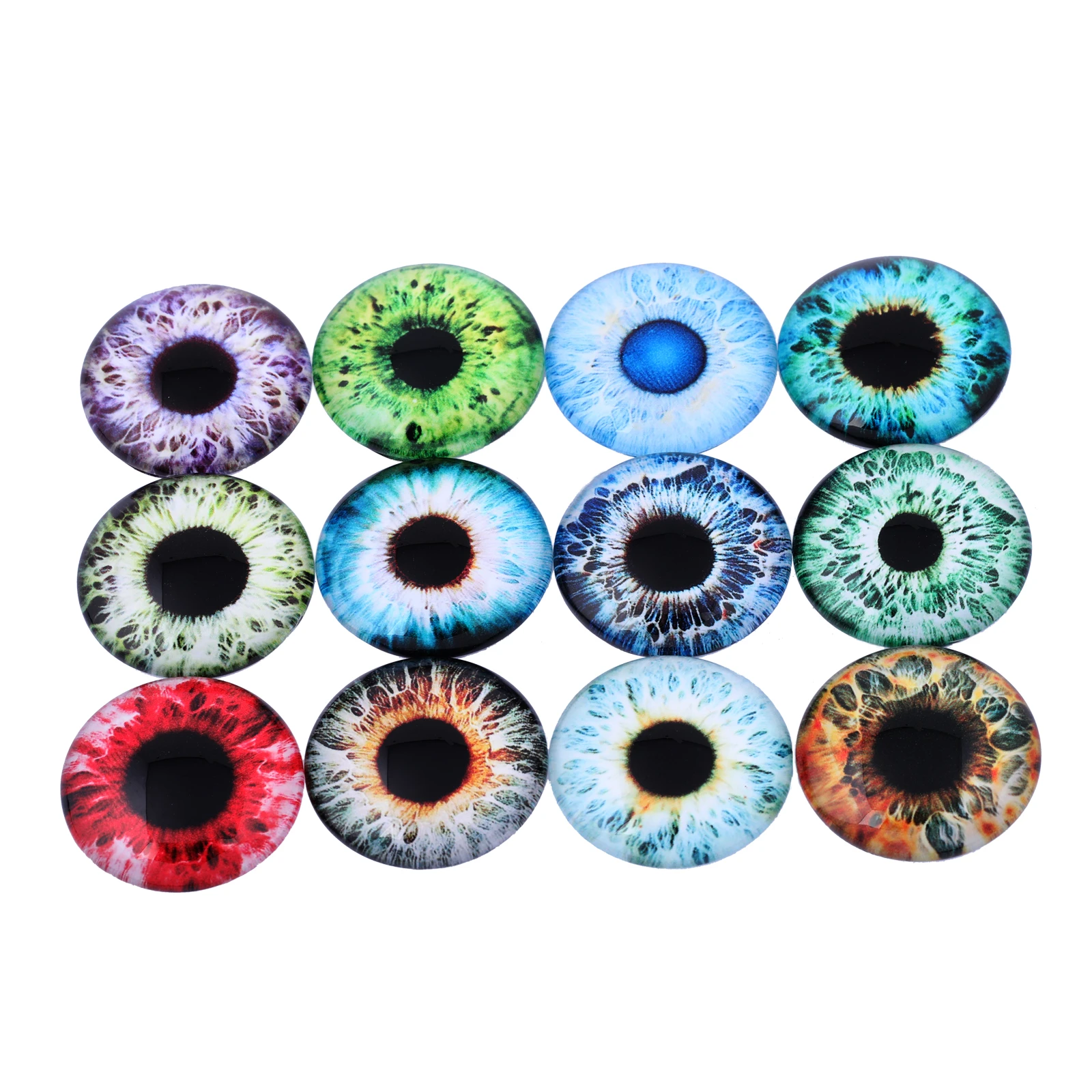 onwear mix pupil eye photo round glass cabochon 12mm 14mm 16mm 20mm ...