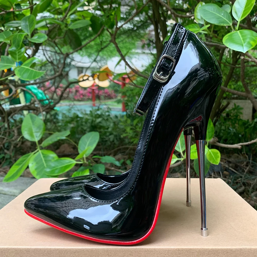 Shiaopick-16cm-Metal-High-Heels-Stilettos-Sexy-Women-Pumps-Black-Fetish ...