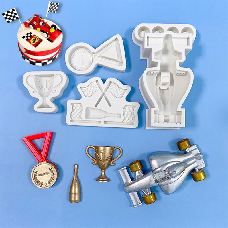 Trophy, Medal, Gold Medal, Silicone Mold, 4WD, Sugar Flipping Mold ...