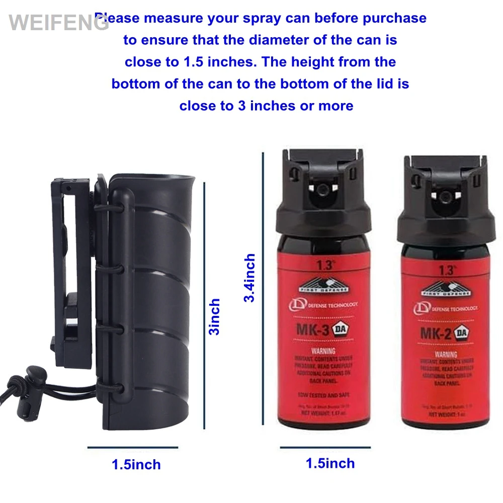 KRYDEX Pepper Spray Holder for Duty Belt OC/Mace Pepper Holster MK4 ...