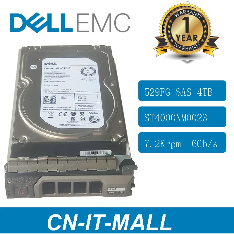 NEW-3-5-Dell-0529FG-4TB-7200rpm-SAS-6G-ST4000NM0023-4T-529FG-PowerEdge ...