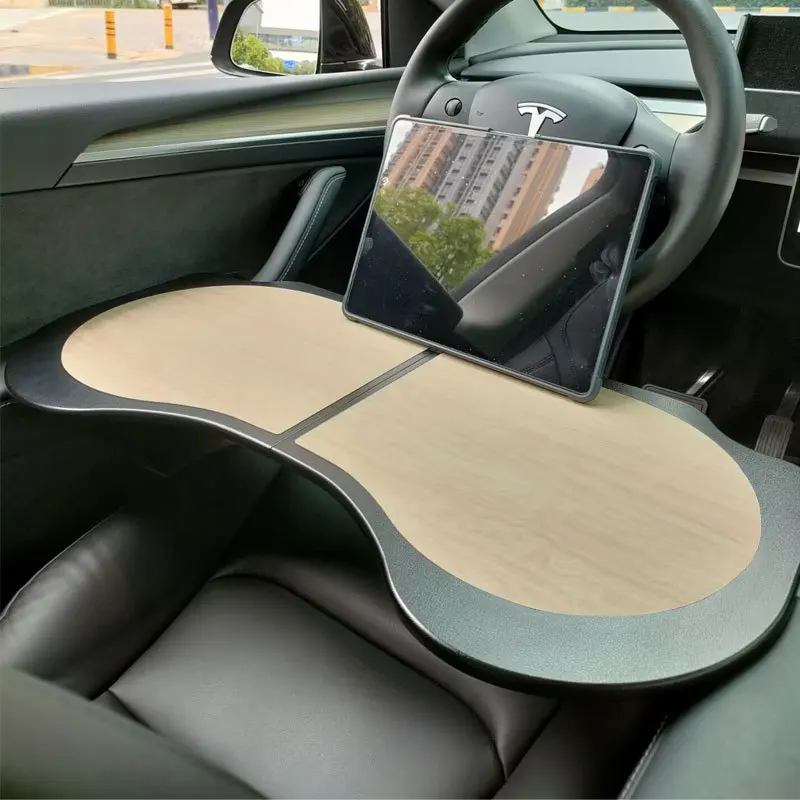 for Tesla Model3 Y Car Table Laptop Holder Board Folding Desk Meal Tray ...