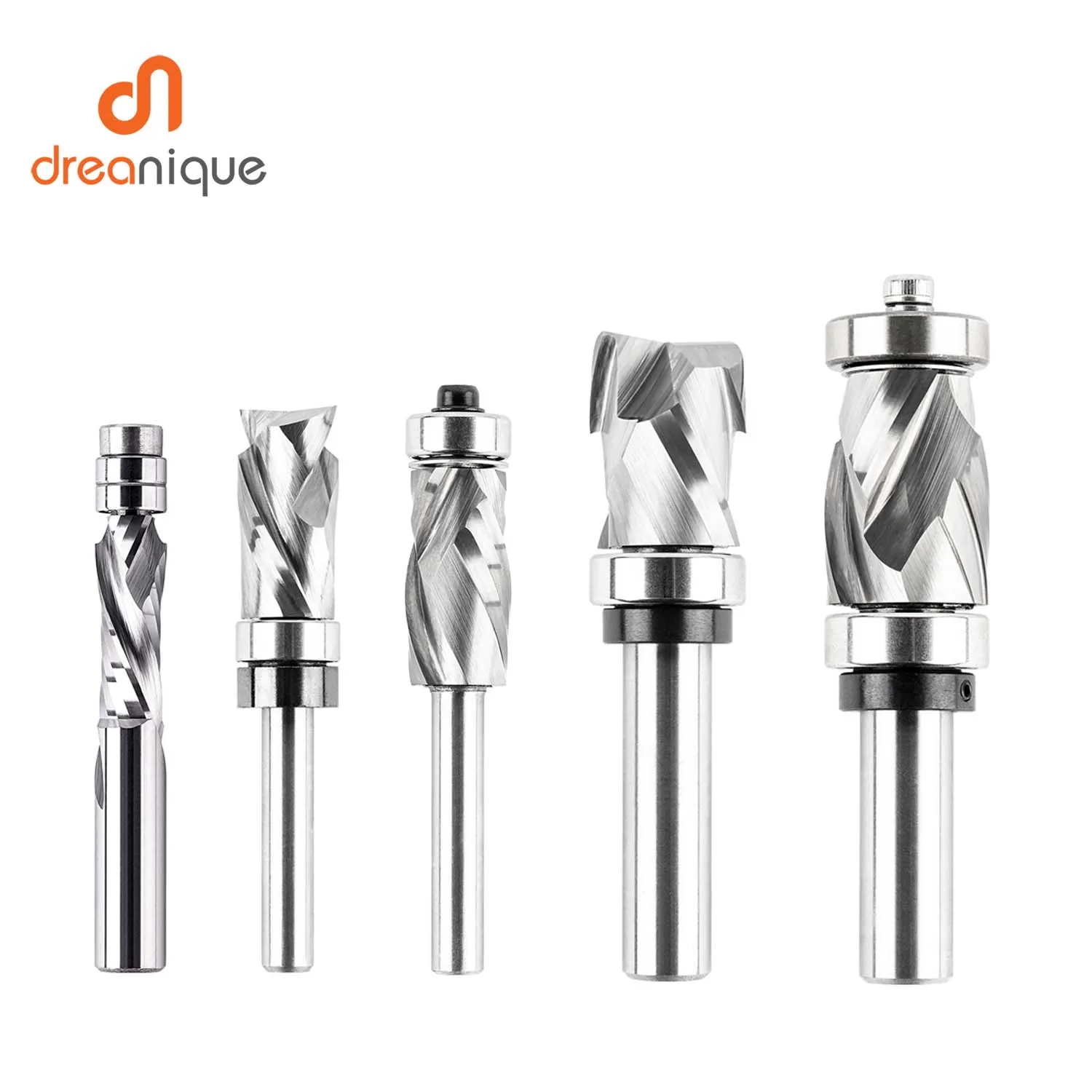 1PC Dreanique Router Bit Two Flute Flush Trim Wood Milling Cutter UP ...