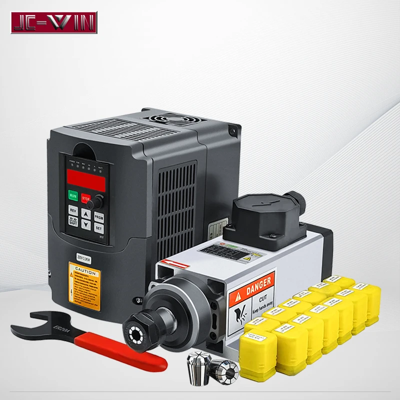 Cnc 공기 냉각 세라믹 베어링 스핀들 Cnc 조각 기계에 사용되는 Huanyan Vfd 1 5kw 2 2kw