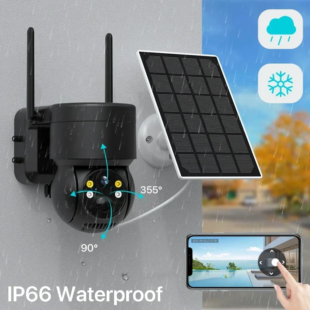 Wifi-Camera-With-Solar-Panel-Recharge-Battery-PIR-Human-Alarm-iCsee ...