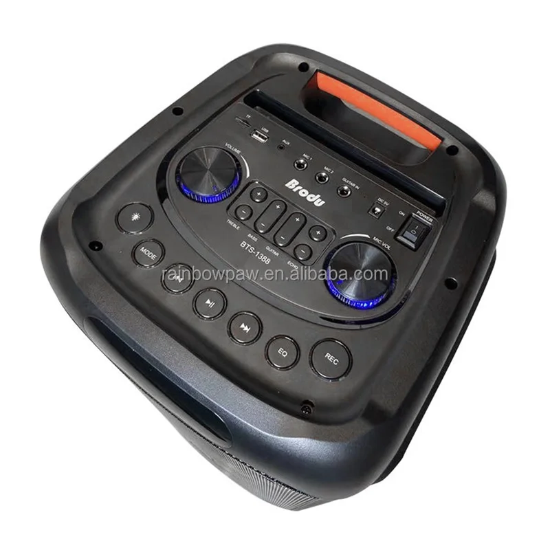 KTS Brodu speaker BTS-1388 Wireless Portable Speaker dual 8 inch BT ...