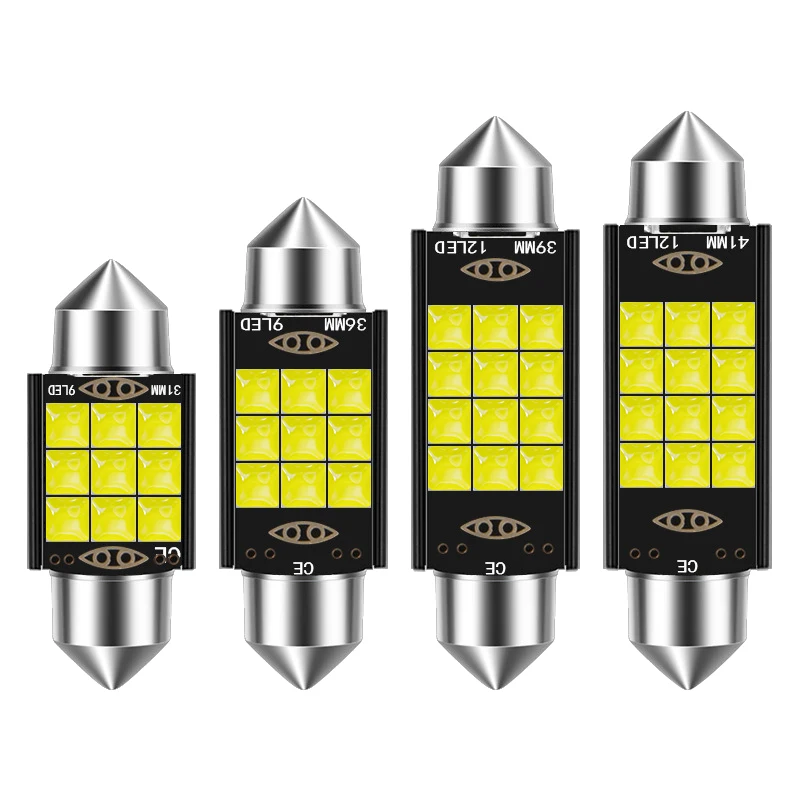 1Pcs Car Festoon C5W LED 31 36 39 41 mm bulb 3030 9 12 SMD reading lamp ...