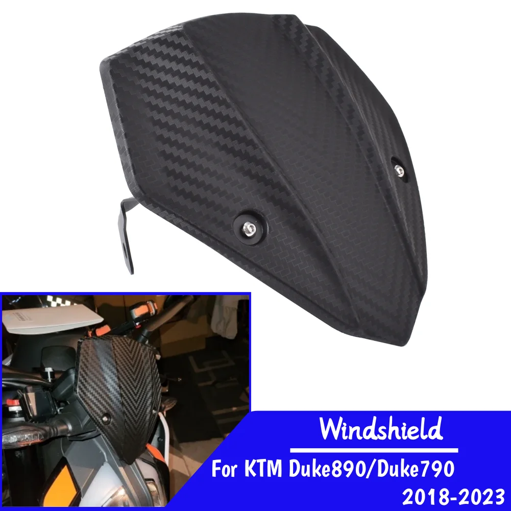 Motorcycle Windshield Windscreen For KTM Duke890 Duke790 2018-2023 ...