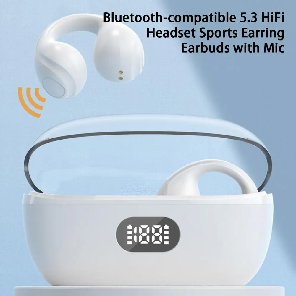 Ear-clip-Bone-Conduction-Intelligent-Noise-Reduction-Earphone-Bluetooth ...