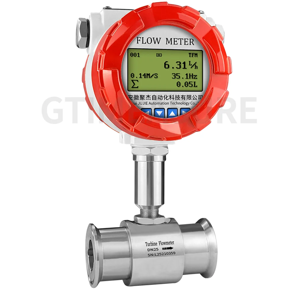 1 2 Inch Pulse 4-20mA RS485 Flowmeter Milk Beer Diesel Fuel Oil Flow ...