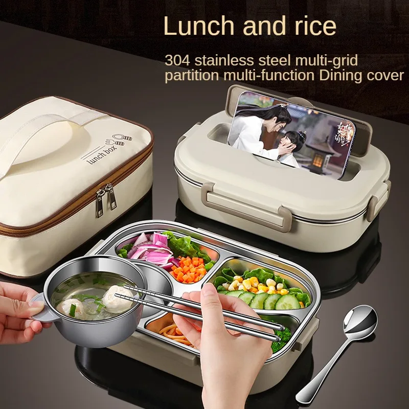 304-Stainless-Steel-Insulated-Lunch-Box-Suitable-For-Students-Work-And ...