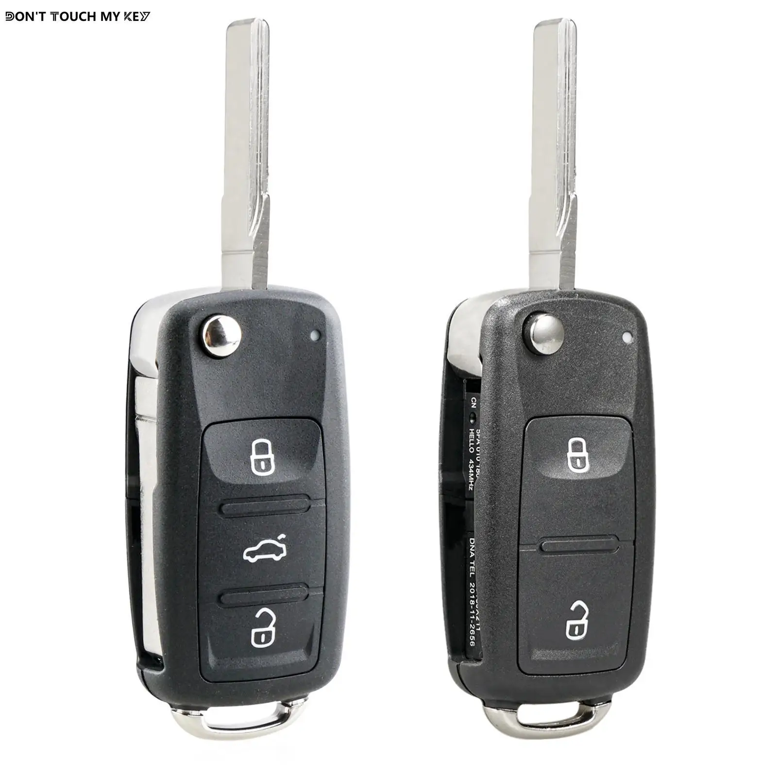 2-3-Button-Car-Remote-Flip-Key-Fob-Case-Shell-For-Volkswagen-Golf-MK6 ...