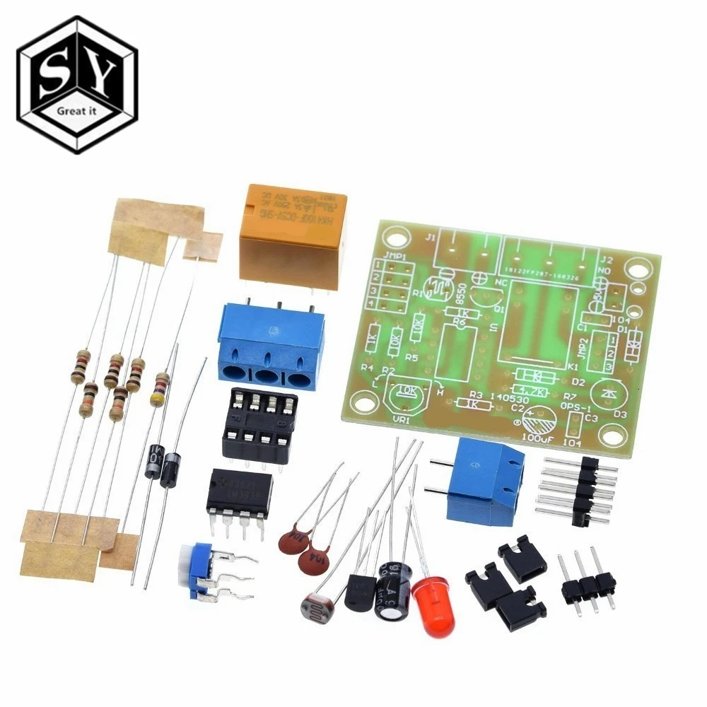 LM393 DIY Light Operated Switch Kit Light Control Switch Photosensitive ...