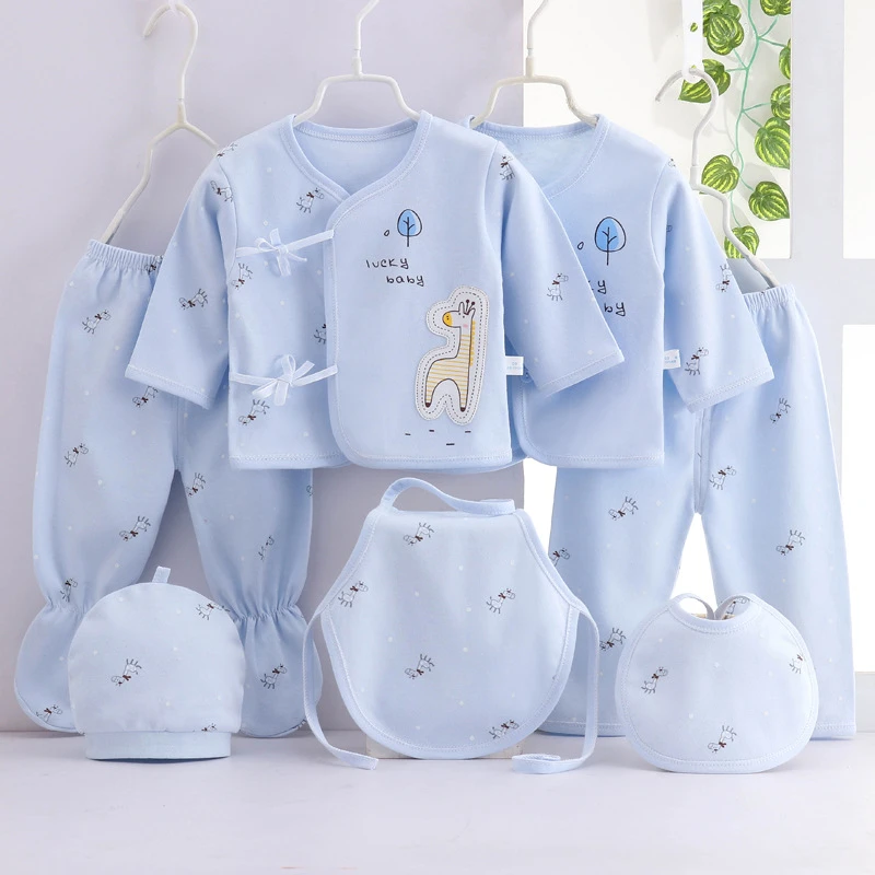 Cotton T-shirt+pants+hats | Newborn Baby Clothes Set | Cotton Toddler ...