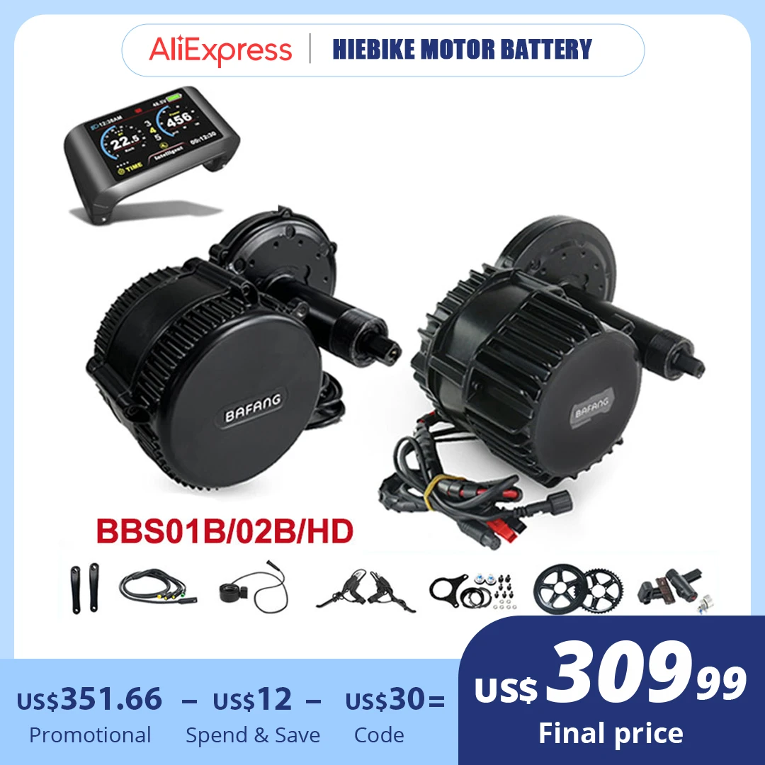 Bafang Motor BBSHD 1000W 52V BBS02B BBS02 750W 500W 48V BBS01 250W 36V Mid Drive Motor Electric ...