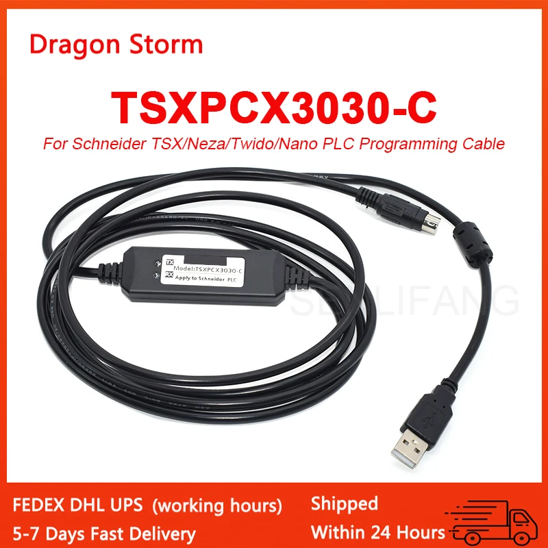 TSXPCX3030-C-para-Cable-de-programaci-n-PLC-de-la-serie-Schneider-TSX ...