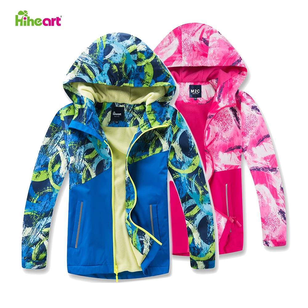 Hiheart chaquetas gruesas de Softshell para niños y niñas, abrigos para ...