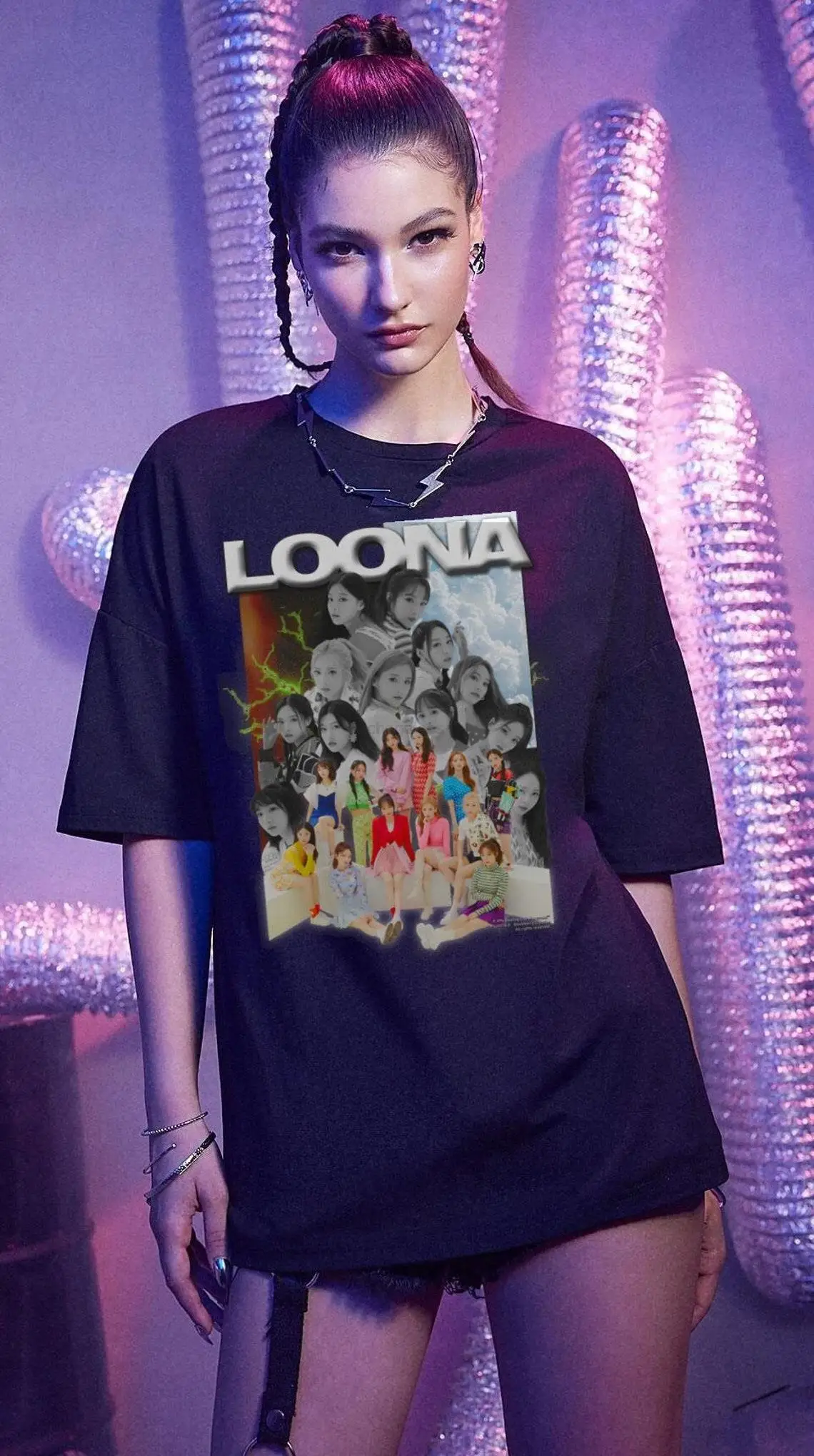 Loona-O-Mundo-Kpop-Unisex-T-shirt-Loona-rbita-camisa-Loona-Heejin-Loona ...