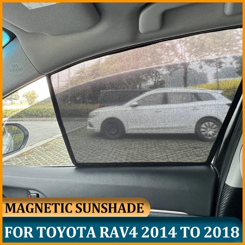 Magnetic-Car-Window-Sunshades-Curtain-For-Toyota-RAV4-2018-2017-Baby ...