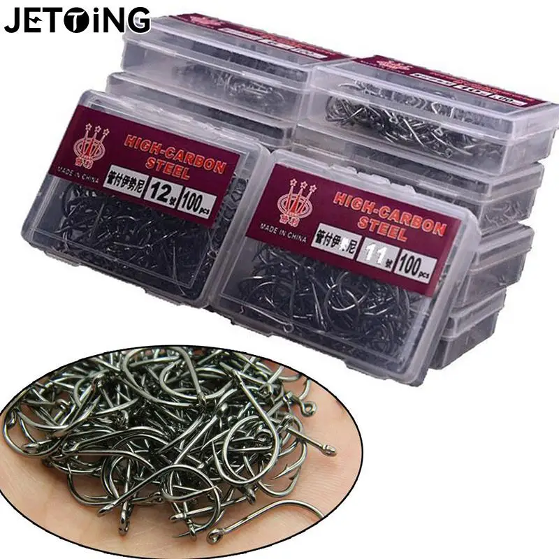 30-50-60-70-100pcs-Fishing-Hooks-Iseama-Circle-Carp-Eyed-Fishing-Hook ...