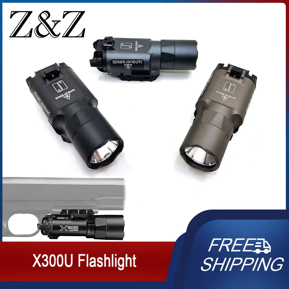 Tactical-X300U-White-LED-Metal-Weapon-Flashlight-Hunting-500-Lumens ...