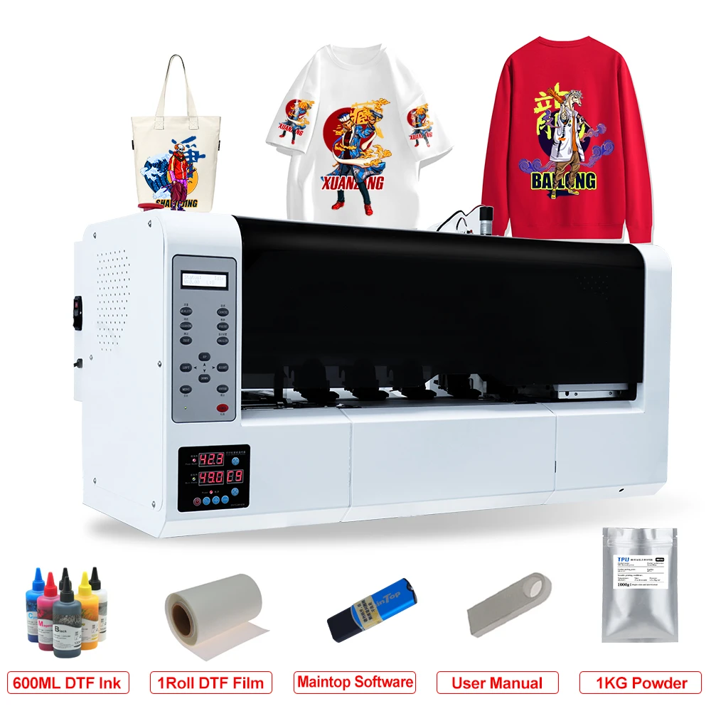 Xp600 Dtf Printer A3 Directly To Film Transfer Printer Dtf Ink 30cm A3 Roll Dtf Printing Machine ...