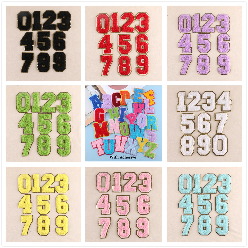 Parche termoadhesivo para ropa y toalla, bordado de 8cm con letras de ...