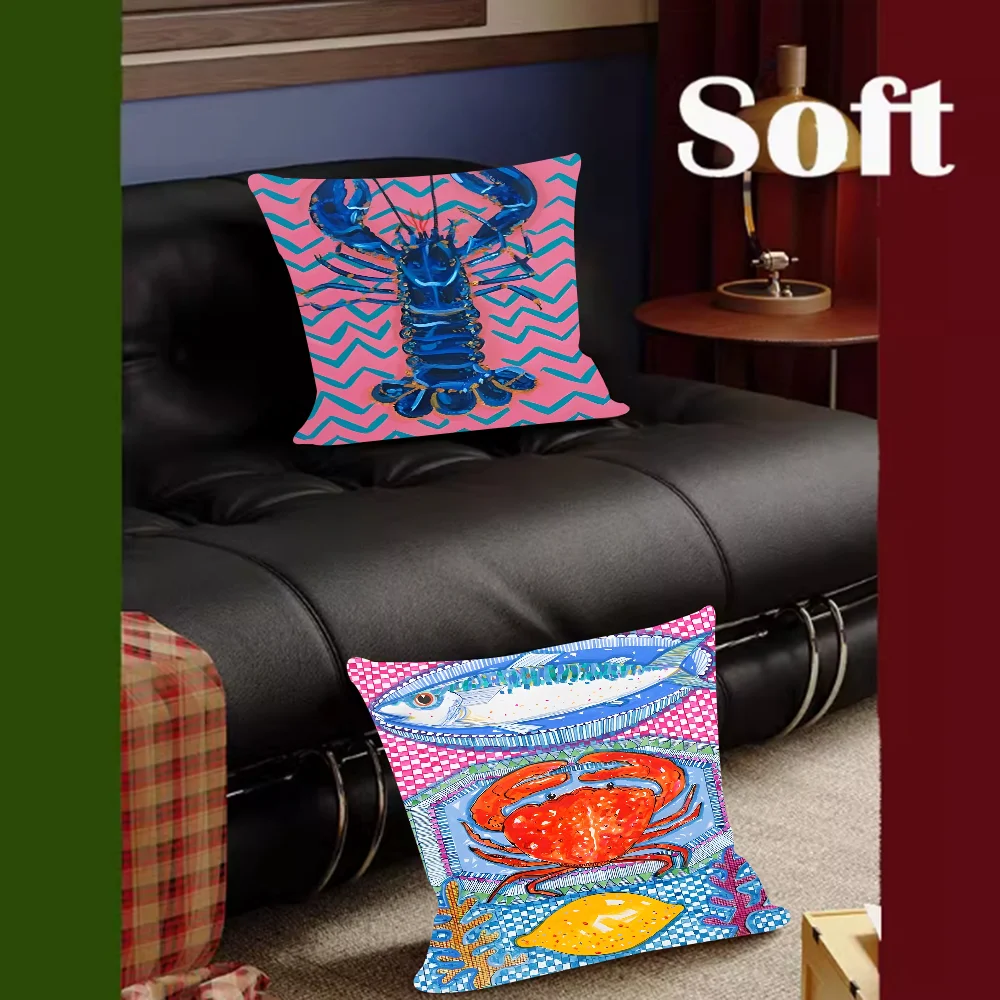 Colorful Sardine Lobster Fish Ocean Animal Decorative Room Aesthetics ...