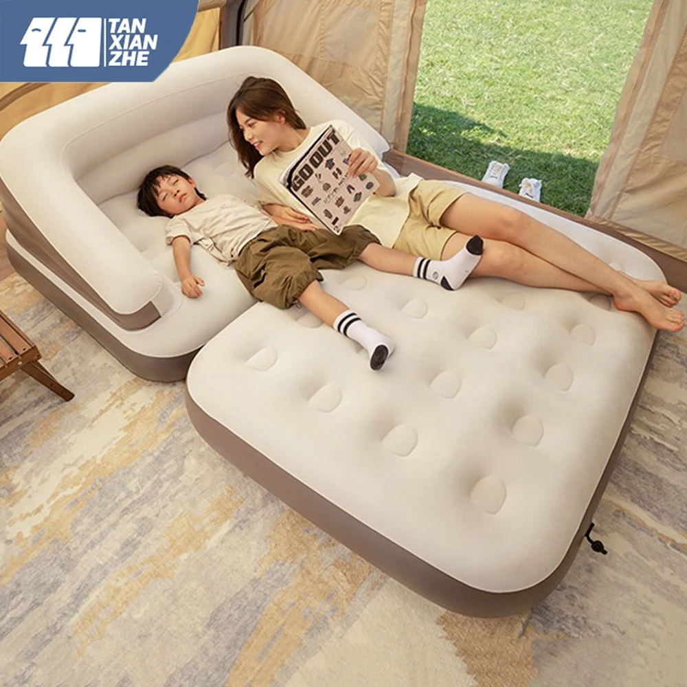 TANXIANZHEInflatable-Sofa-Bed-Indoor-And-Outdoor-Portable-Folding ...