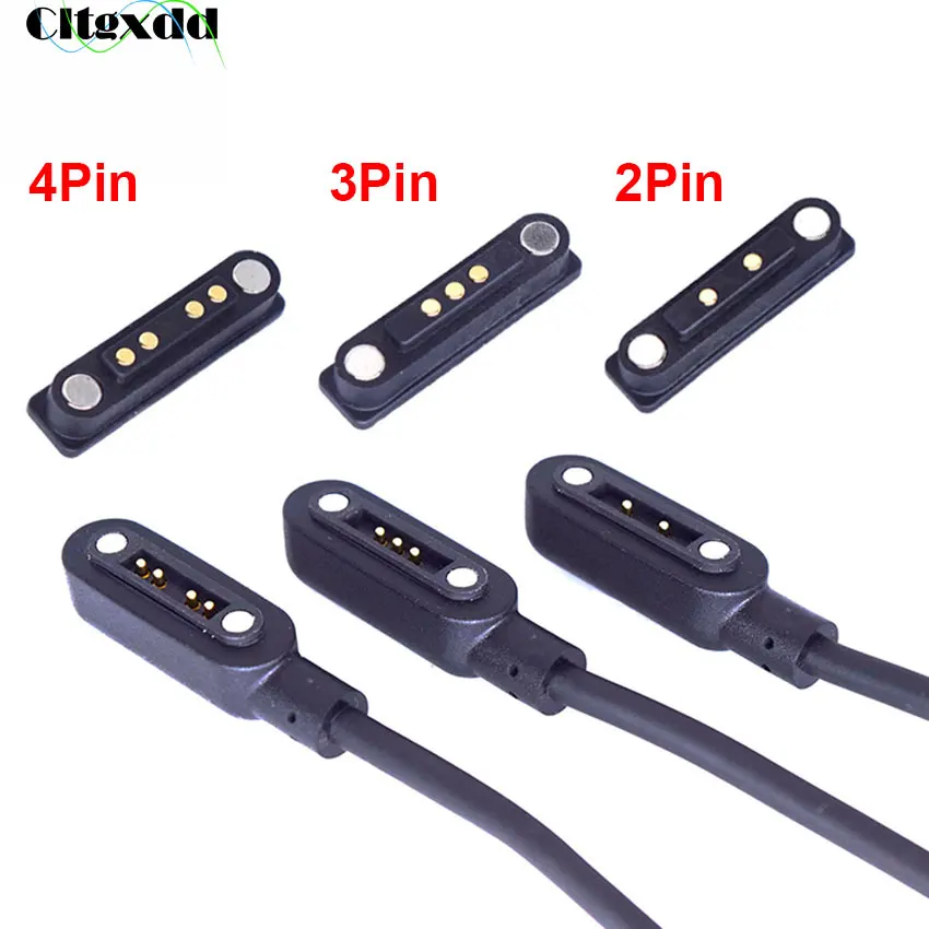Magnetic-USB-Charging-Data-Cable-Male-Female-Pogo-Pin-Connector-Power ...