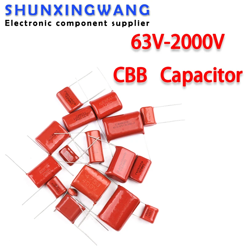 10PCS 63V 100V 250V 400V 450V 630V 2000V 125J CBB filme de ...