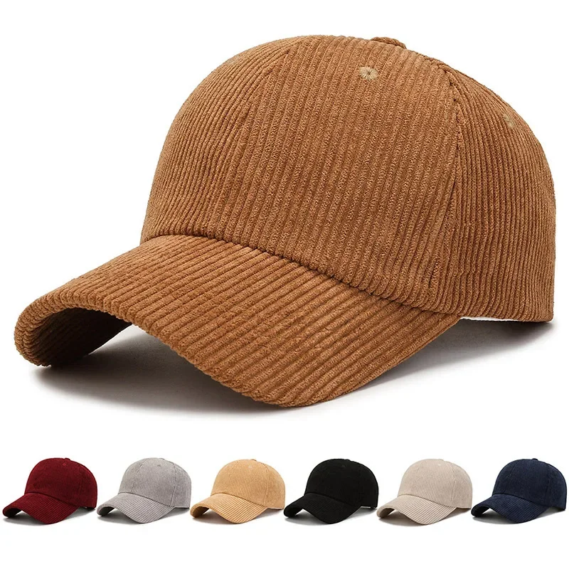 Spring-Autumn-Corduroy-Baseball-Cap-for-Women-Men-Unisex-Vintage-Solid ...