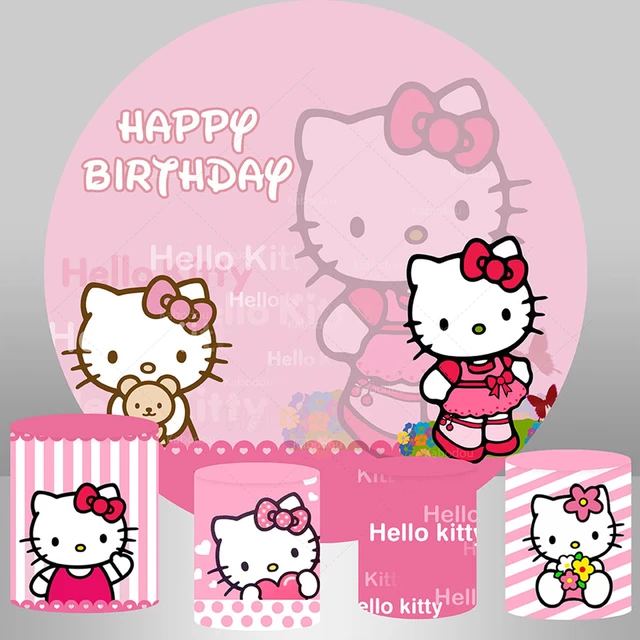 Hello Kitty Pink Background