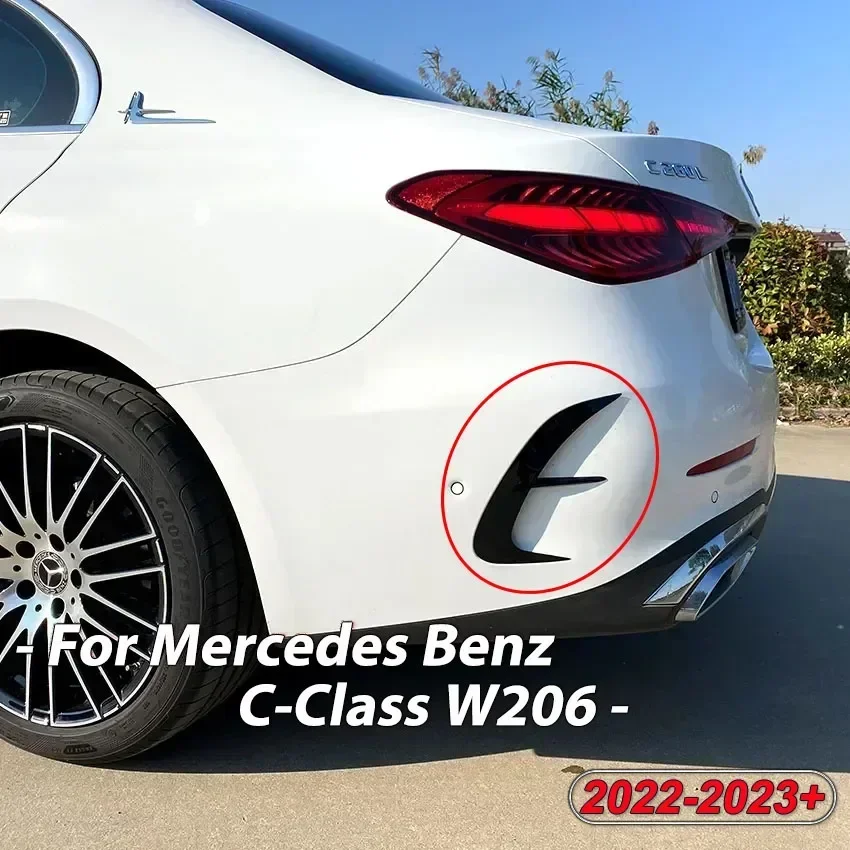 For-Mercedes-Benz-C-Class-W206-C200-C300-C63-AMG-2022-2023-Rear-Bumper ...