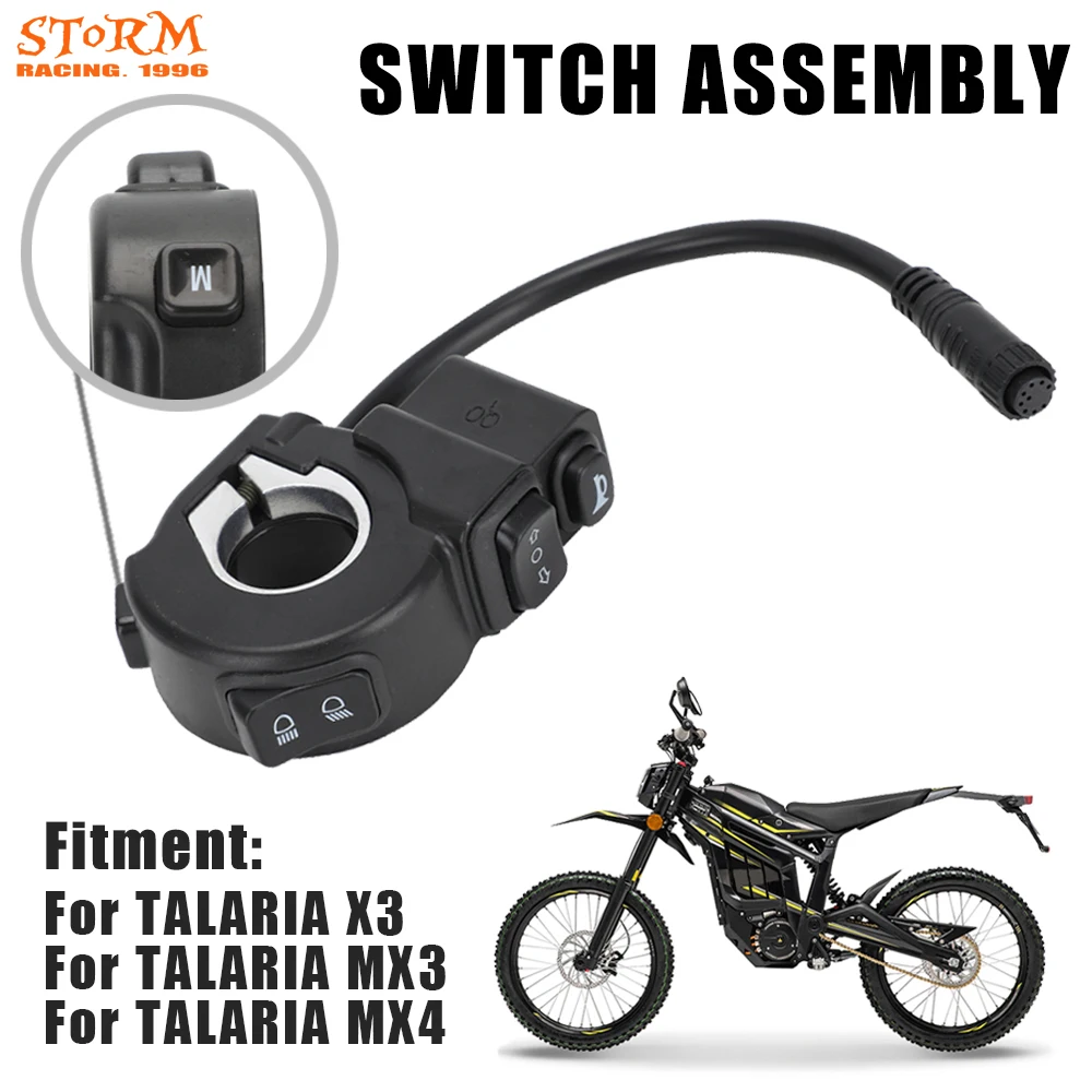 Motorcycle Switch Assembly Headlight Handlebar Indicator Horn Switch ...