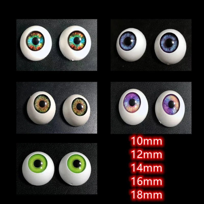 1-Pairs10MM-12mm-14mm-16mm-18mm-Eyeball-DIY-Toy-Accessories-Eye-Plush ...